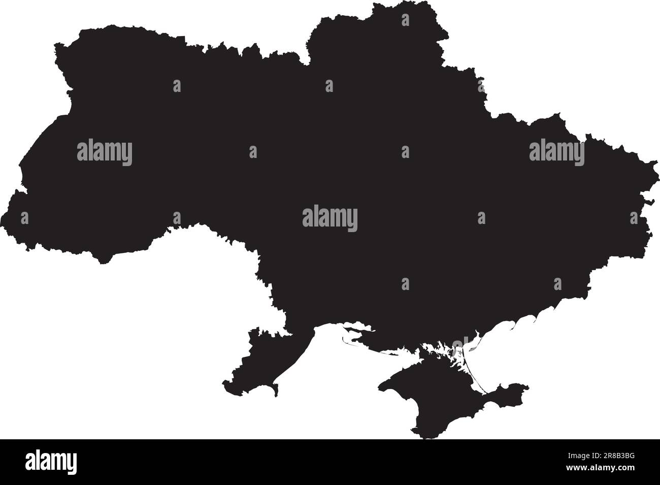 BLACK CMYK color map of UKRAINE Stock Vector Image & Art - Alamy