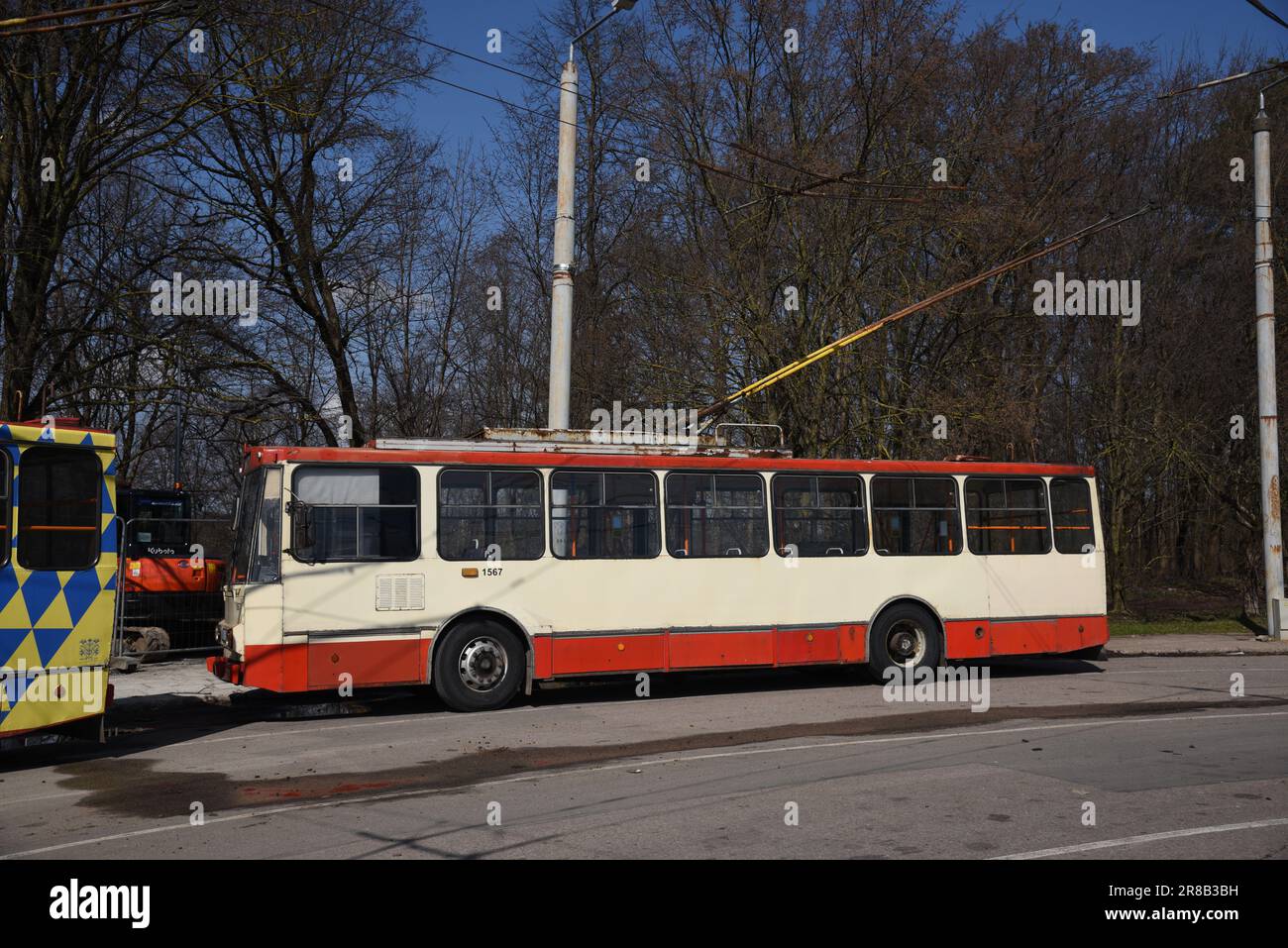 Skoda 14Tr trolleybus Stock Photo - Alamy