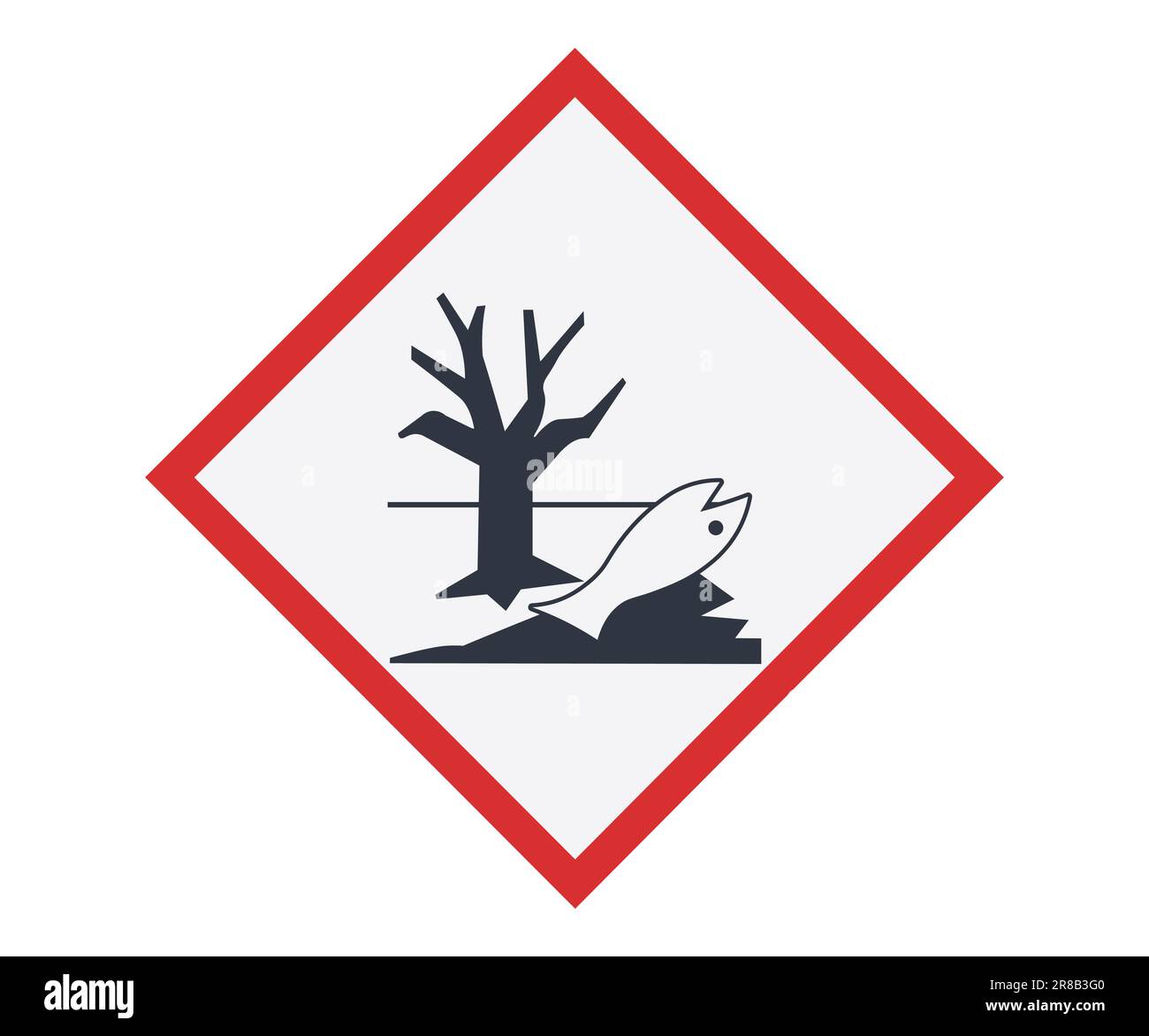 Environmental Hazard Symbol. Concept of Labelling of Chemicals Stock ...