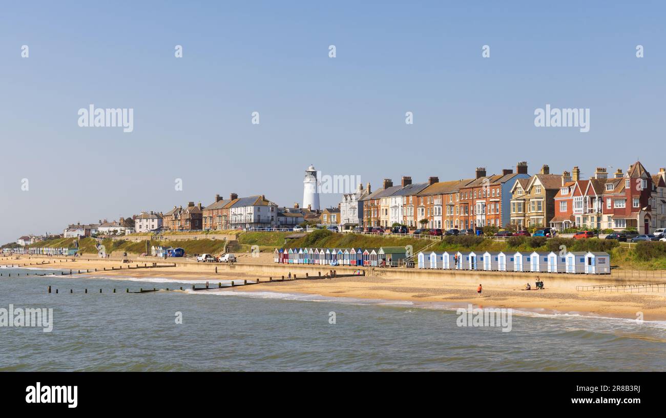 Southwold, Suffolk. UK. June 2023. View of Southwold beach seafront ...