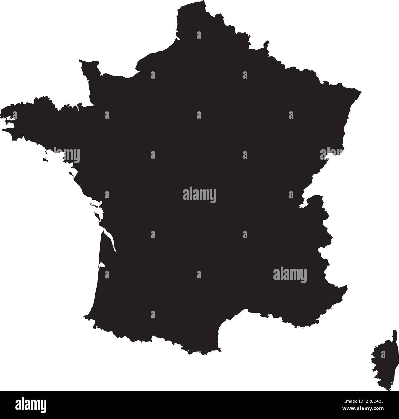 France map color line Black and White Stock Photos & Images - Alamy