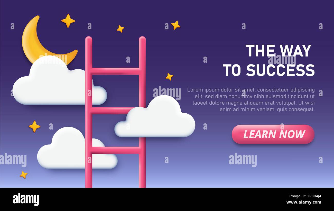 3D way to success Stock Vector Image & Art - Alamy