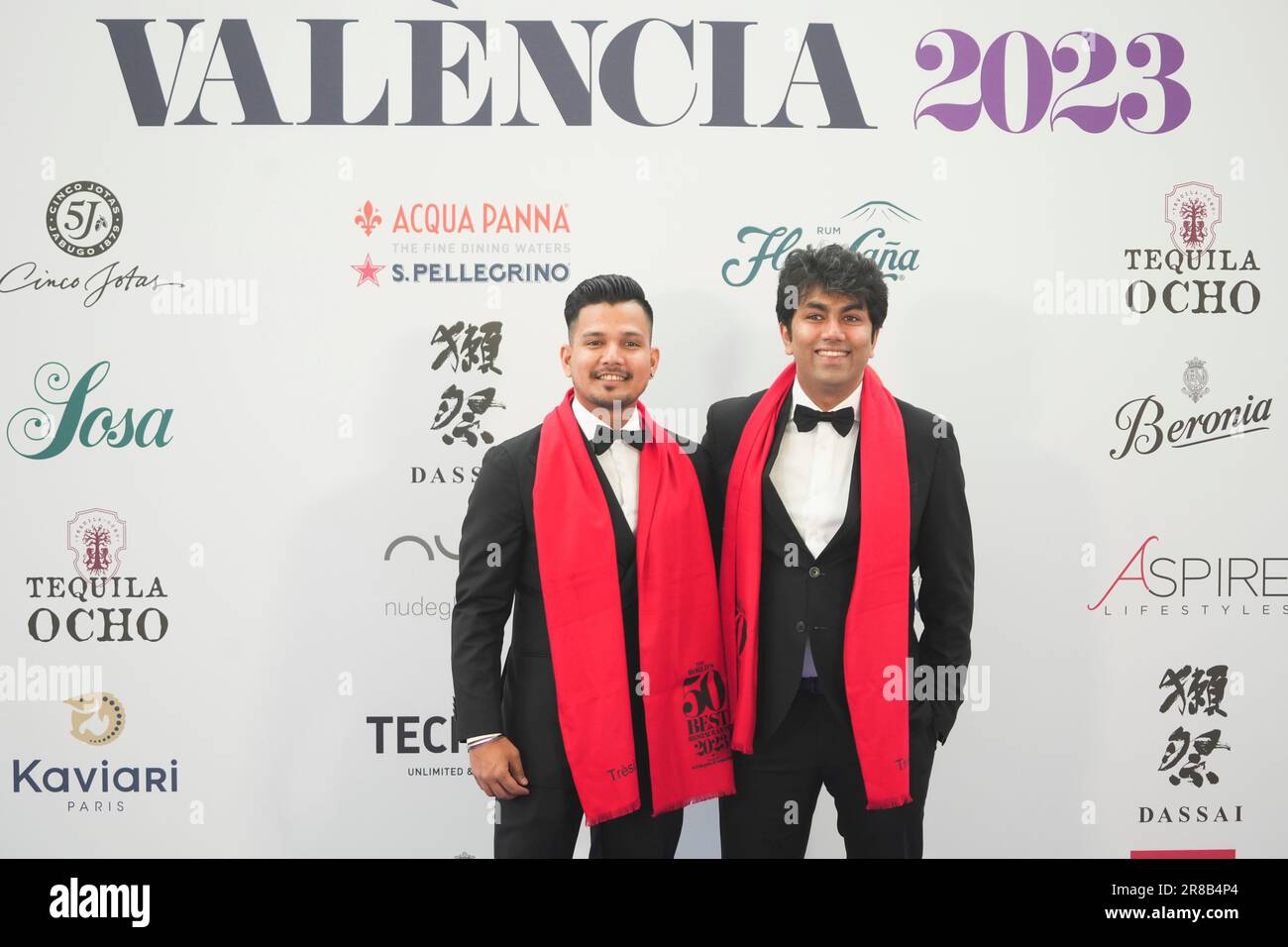Trèsind Studio restaurant chef Himanshu Saini (r) poses during 'The ...