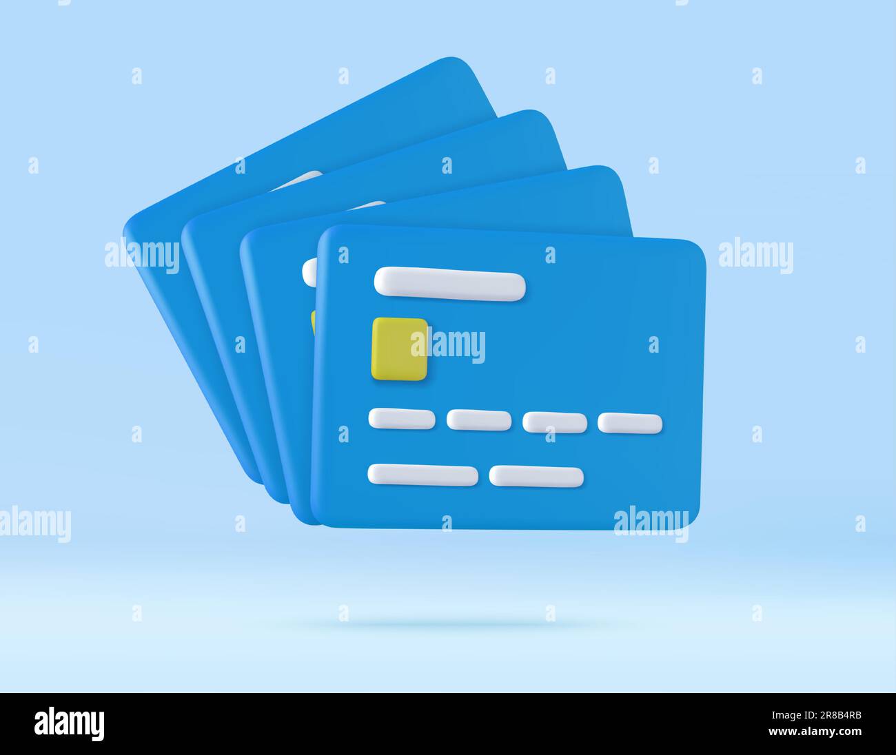 3D credit card Stock Vector Image & Art - Alamy