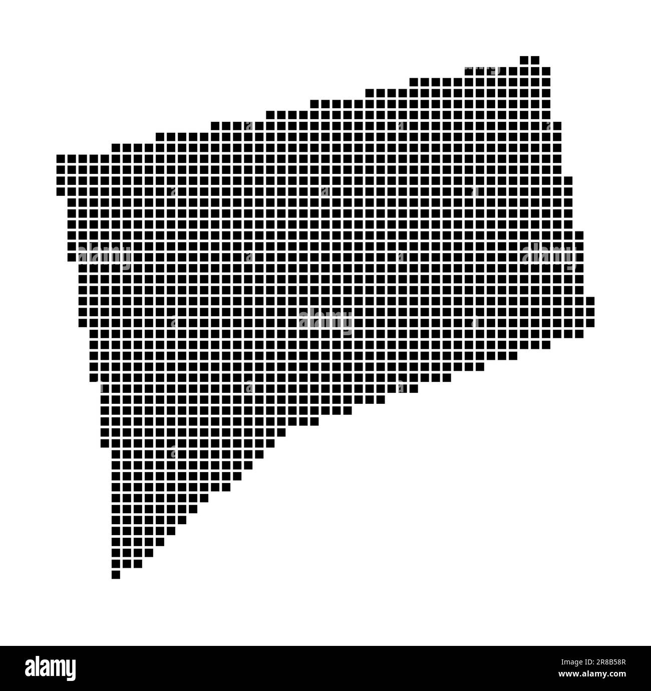 Connecticut map. Map of Connecticut in dotted style. Borders of the US ...