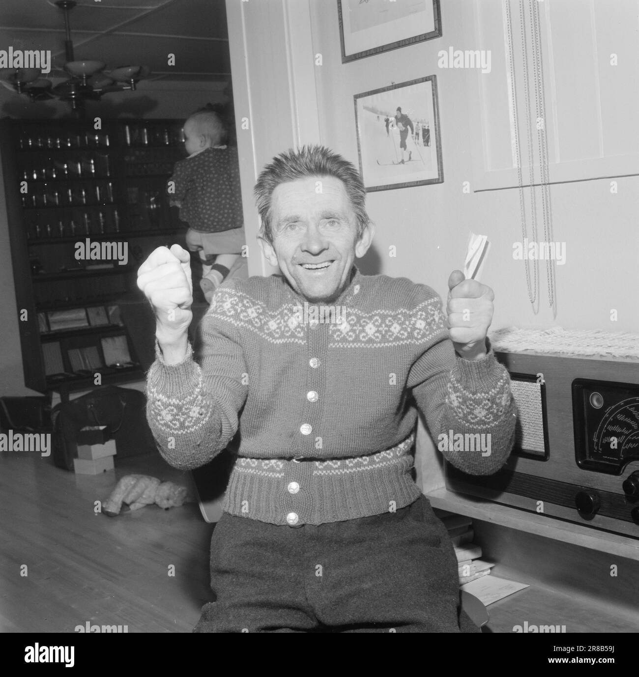 Actual 12-9-1960: Han Haakon was angry Father Anton Brusveen at home in ...