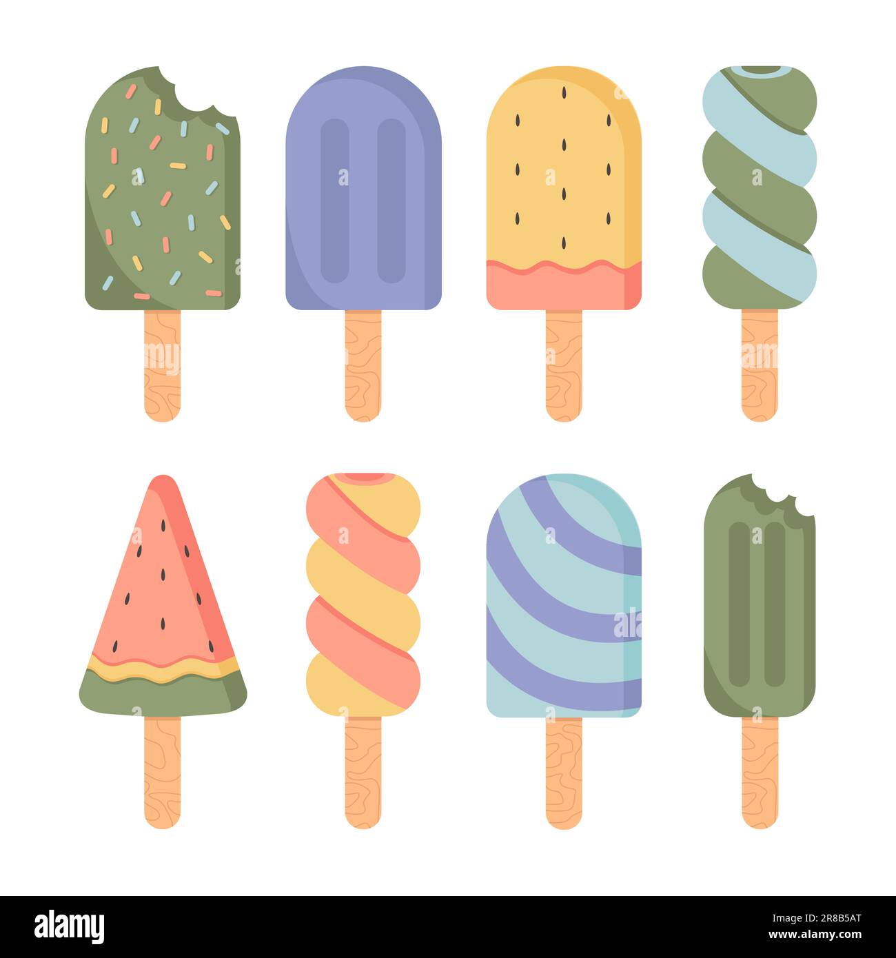 Tasty sweet ice coffee Stock Vector Images - Alamy