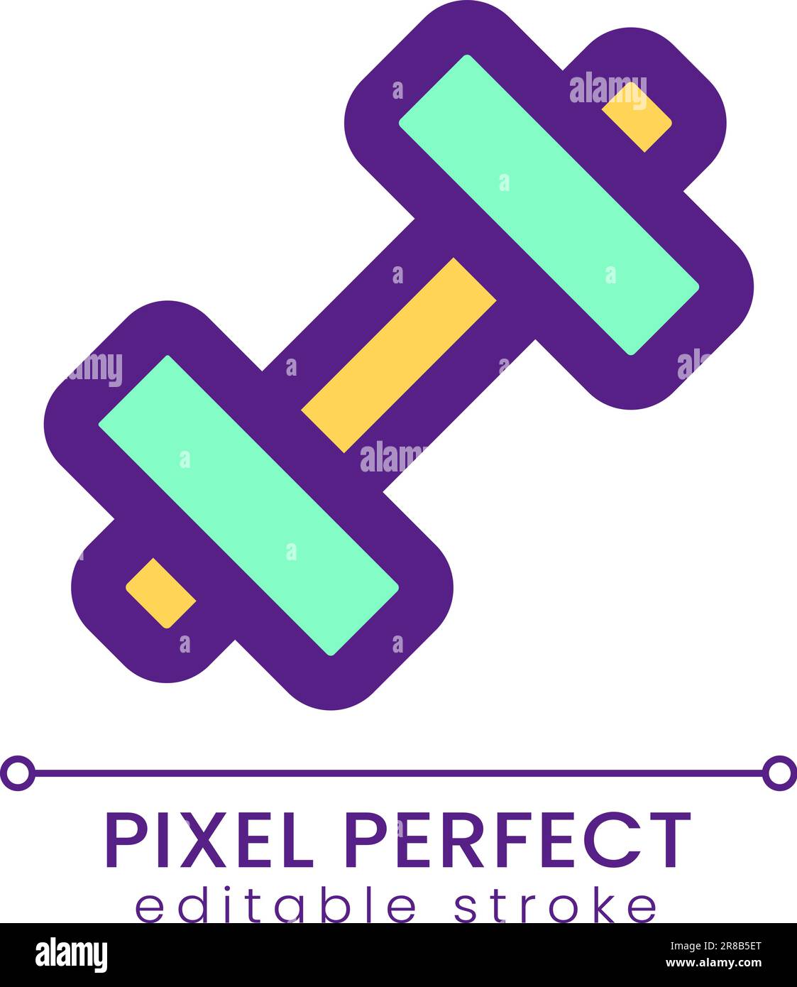 Dumbbell pixel perfect RGB color ui icon Stock Vector Image & Art - Alamy Dumbbell pixel perfect RGB color ui icon Stock Vector Image & Art - Alamy