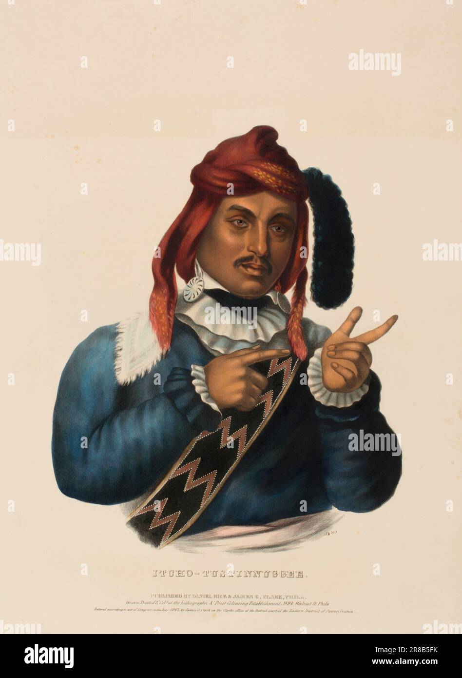 ITCHO-TUSTINNUGGEE, from History of the Indian Tribes of North America ...