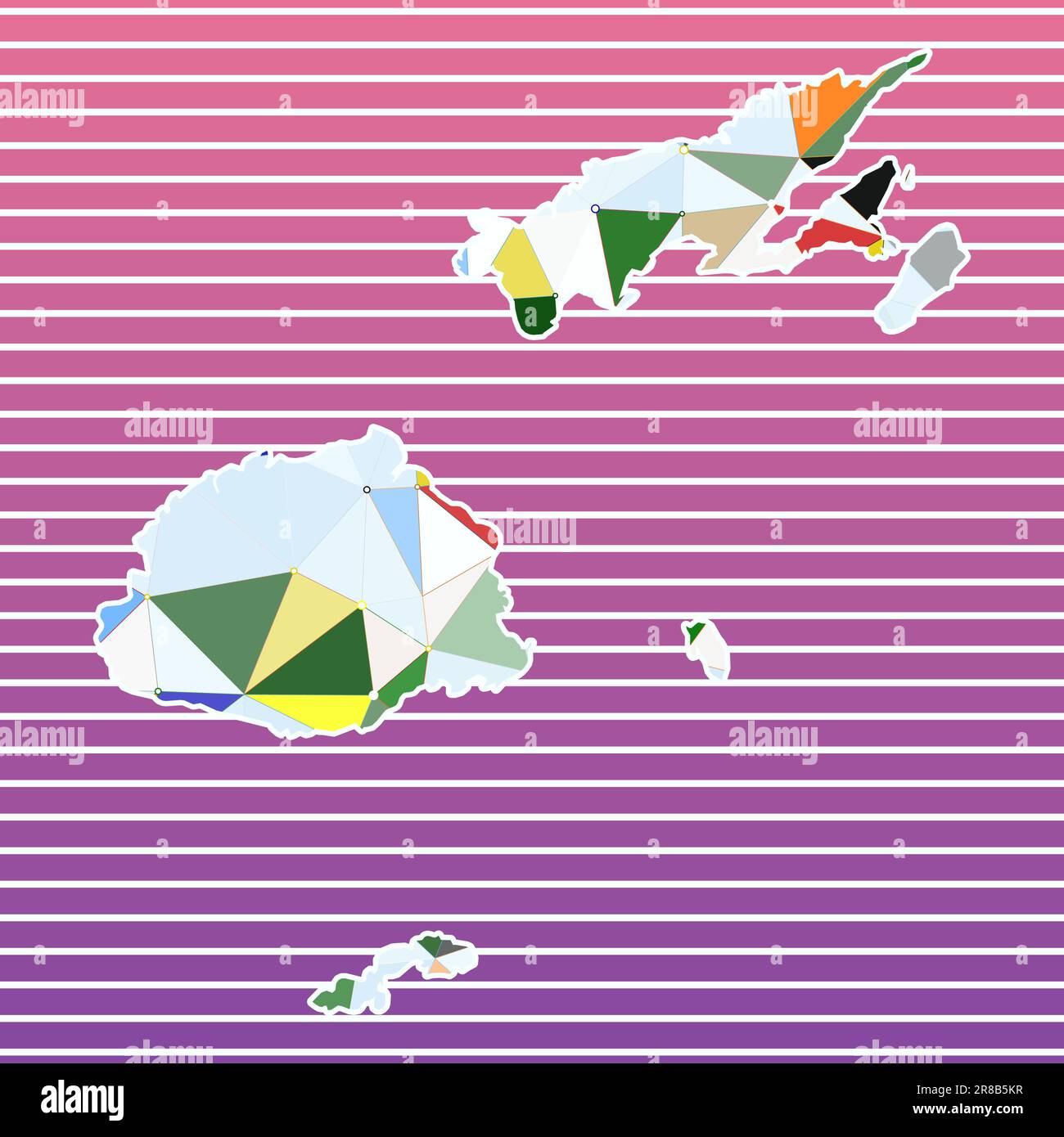 Fiji vector illustration. Fiji design on gradient stripes background ...