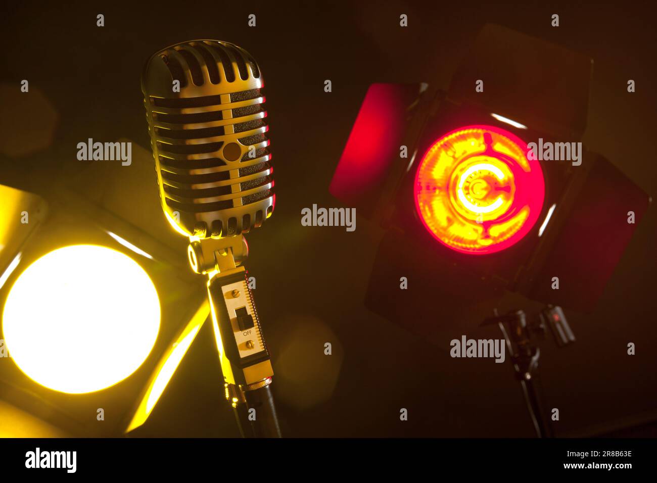 audio microphone retro style Stock Photo - Alamy