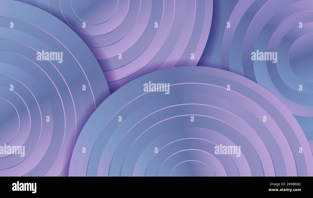 Disc Circles Gradient background. Abstract circle papercut smooth color ...