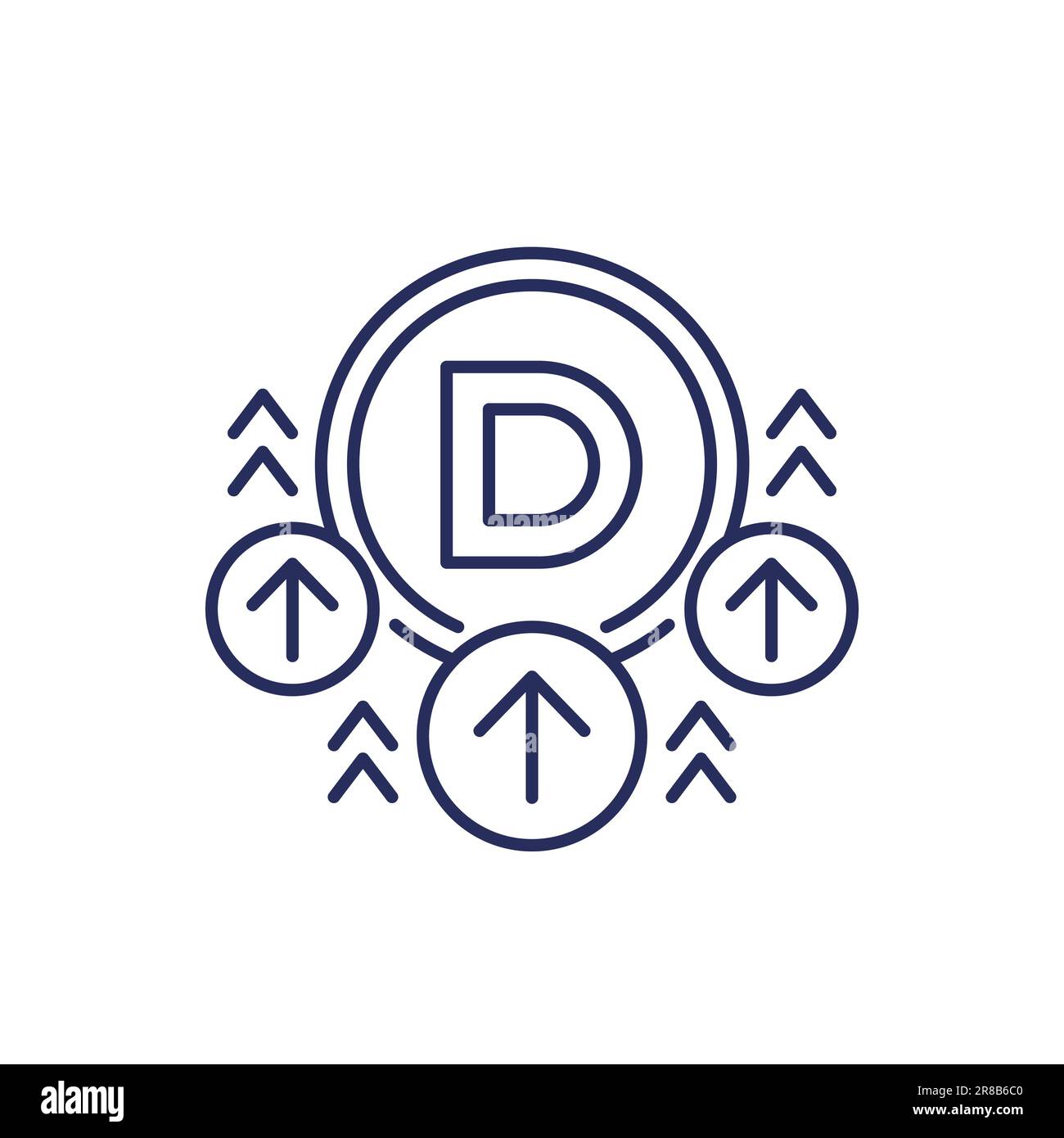 Level up icon outline Cut Out Stock Images & Pictures - Alamy