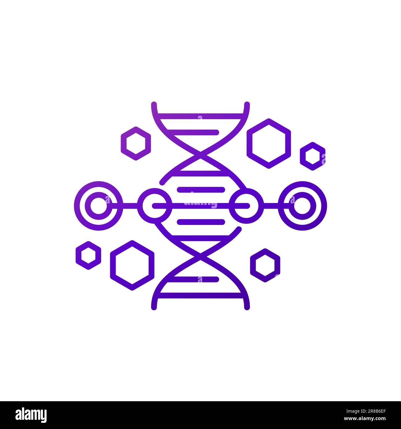 genetic engineering icon, dna modification vector Stock Vector Image & Art - Alamy