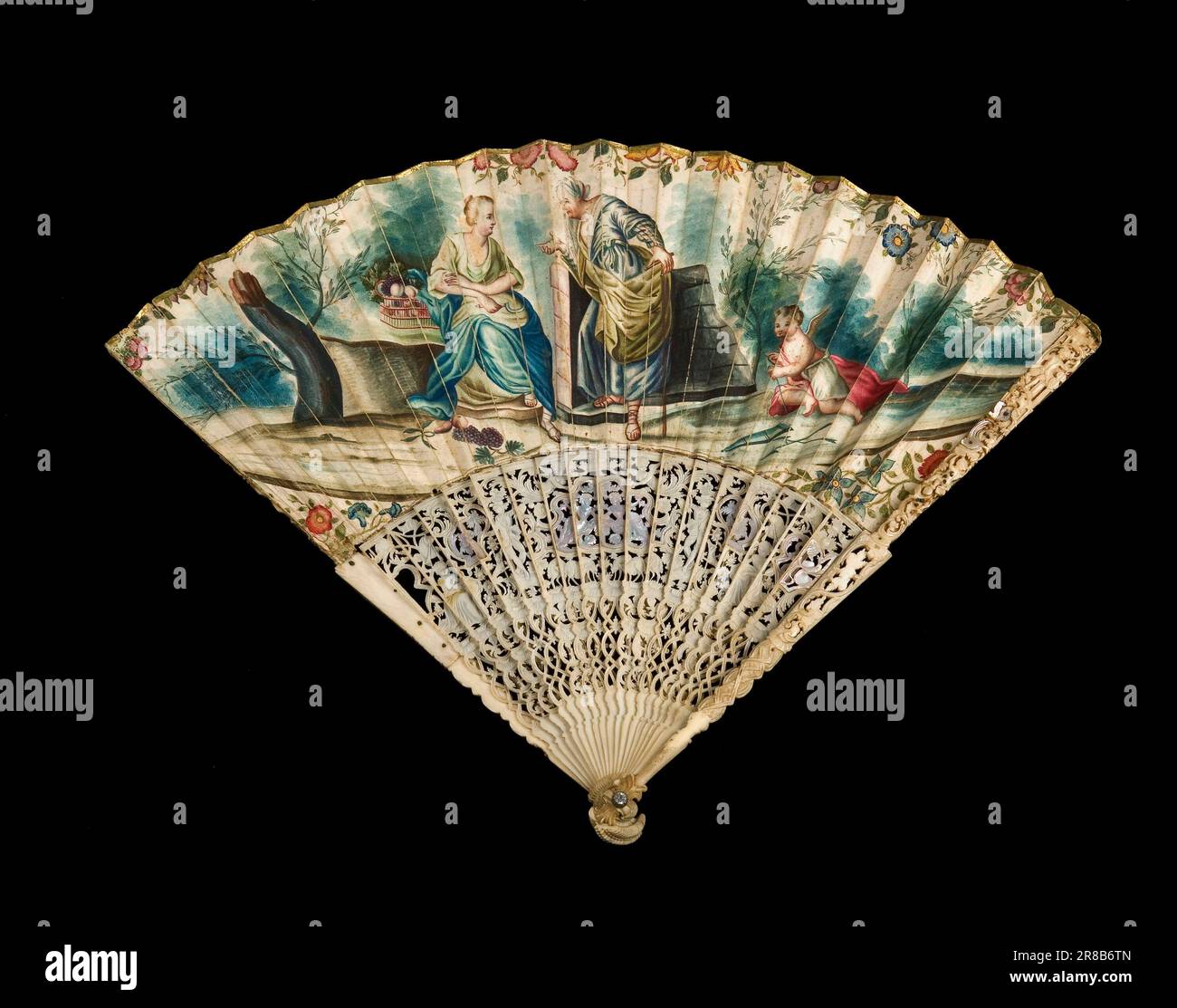Fan 1700-1750 by Unidentified (Dutch Stock Photo - Alamy