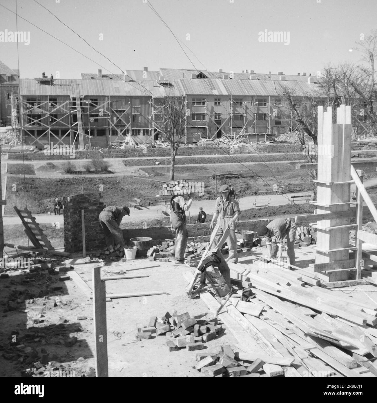 Actual 11-1-1947: Reconstruction in Kristiansund Kristiansund N. The ...