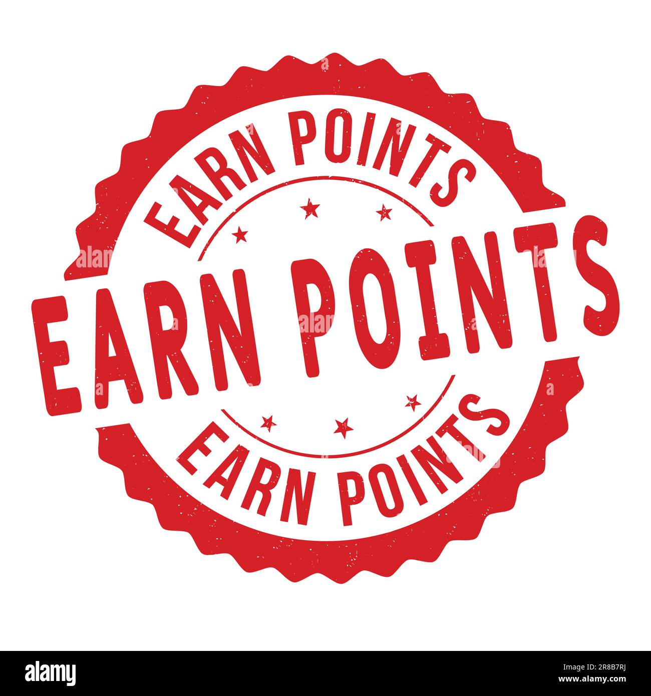 Earn points grunge rubber stamp on white background, vector ...