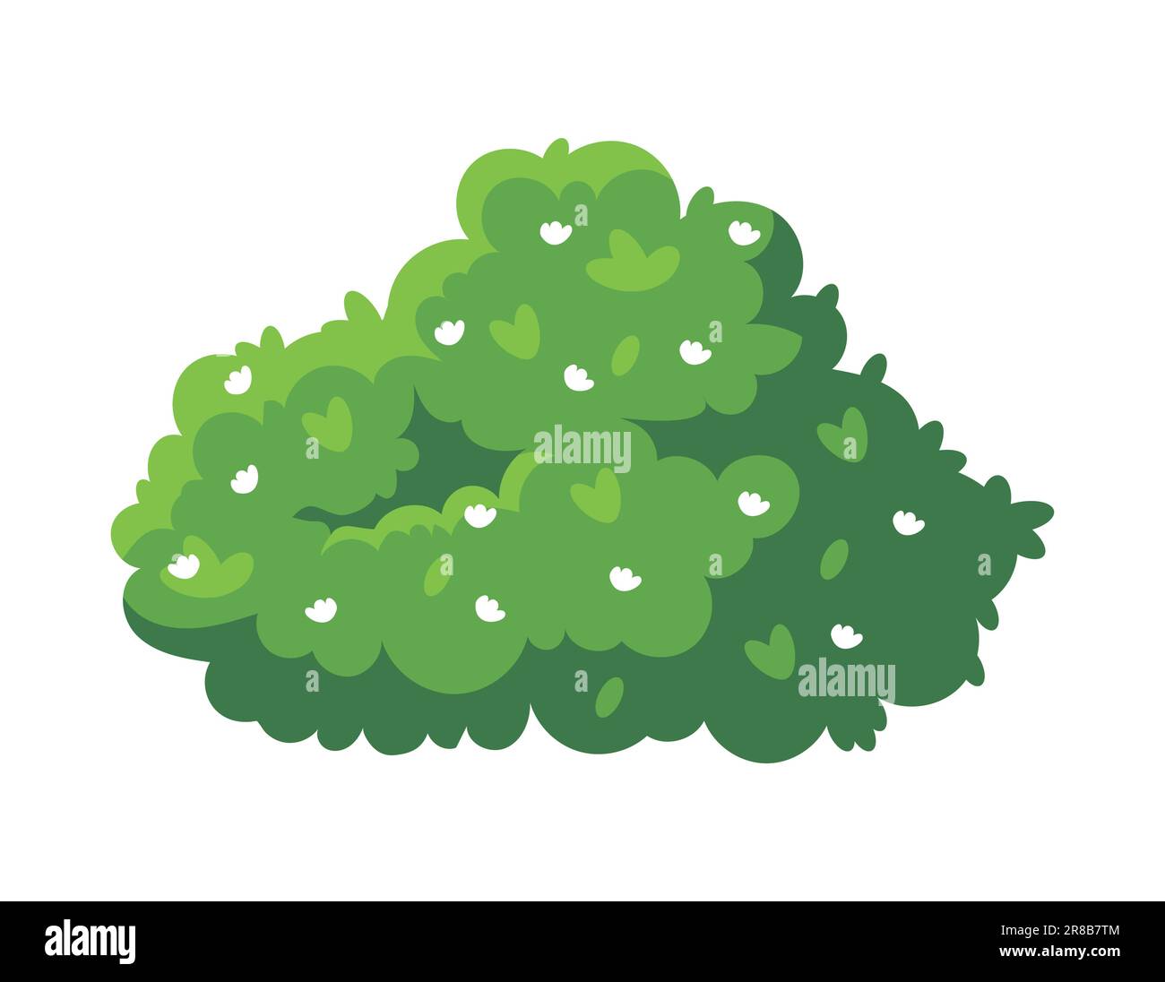Green bush vector illustration Stock Vector Image & Art - Alamy