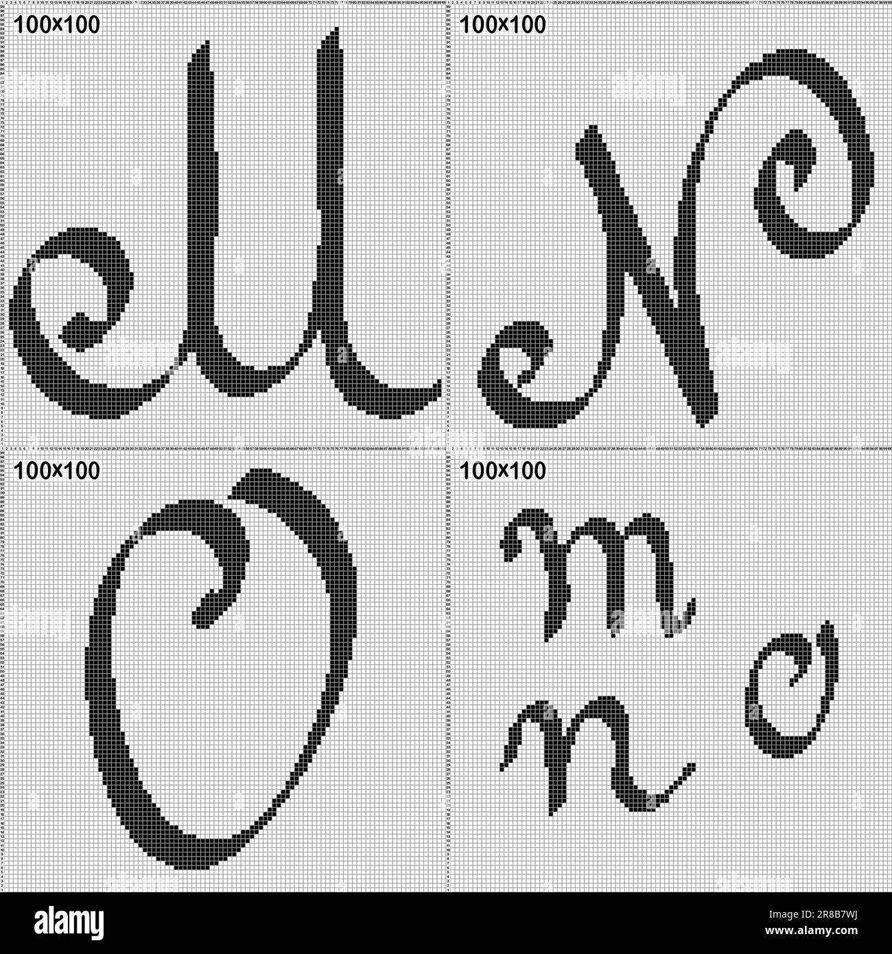 Cursive Letter N And M