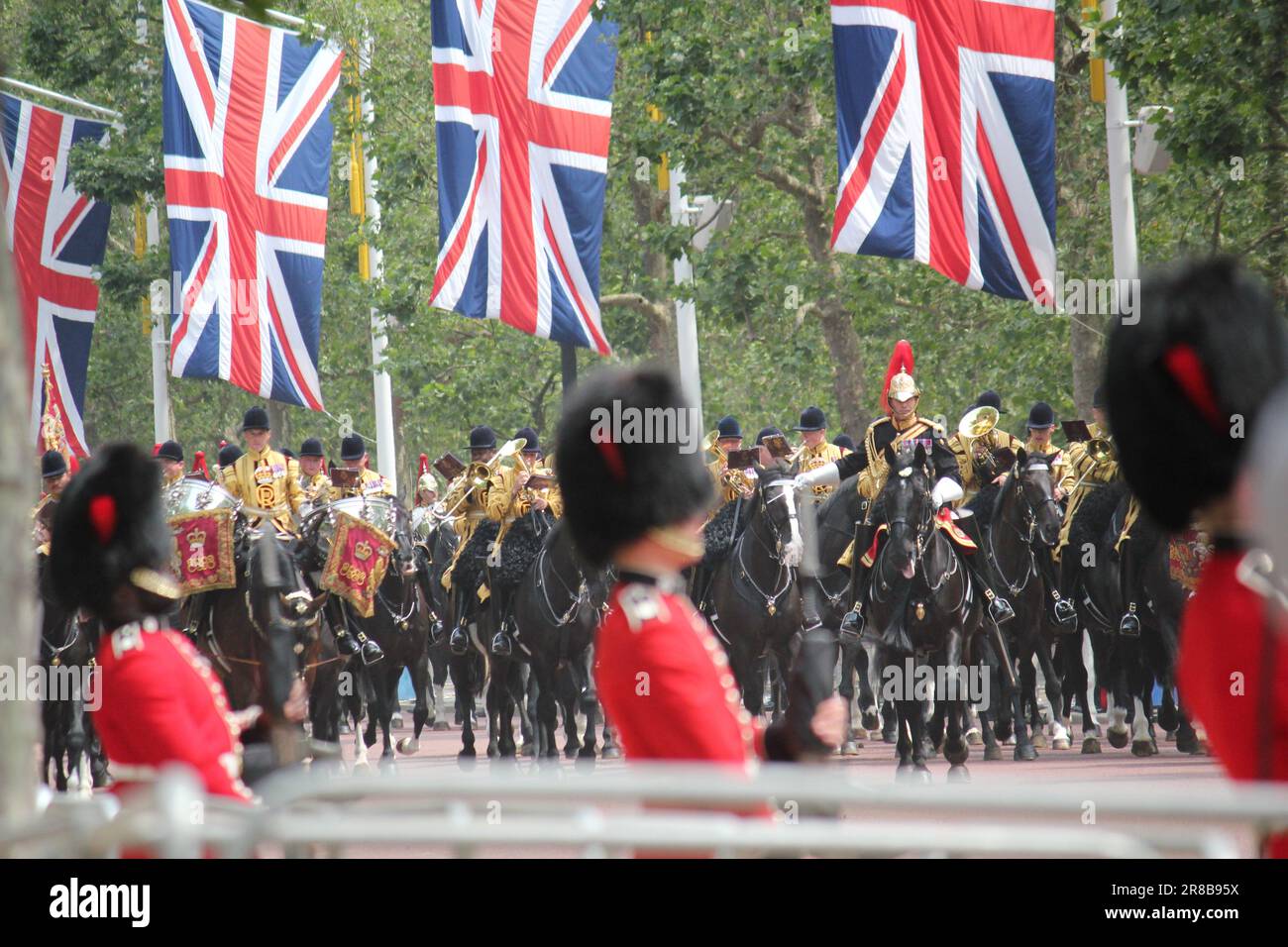 LONDON, UK - June 17, 2023: Kings Coldstream Guards Marching on The ...