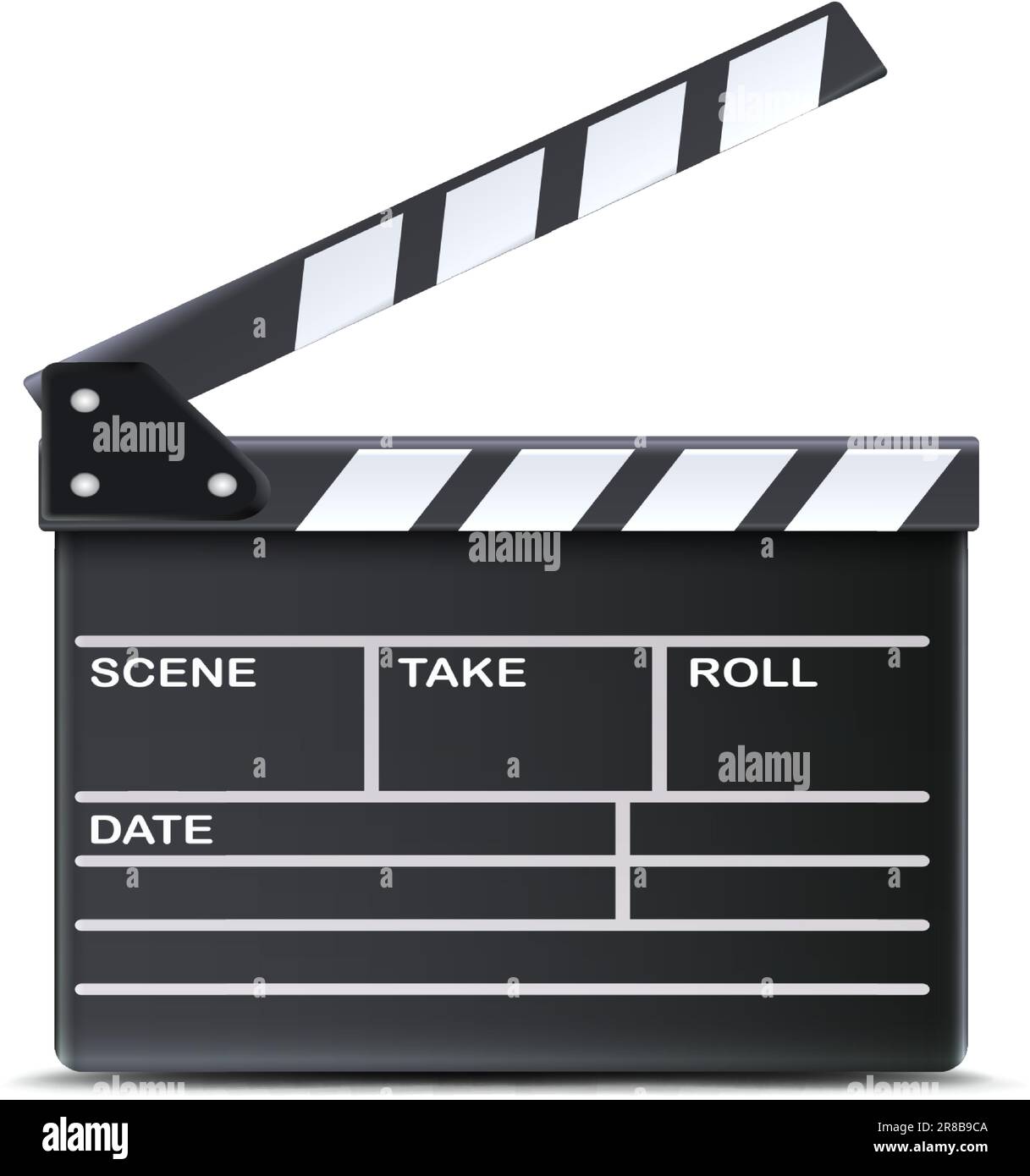 3d realistic vector icon. Movie clapper board Stock Vector Image & Art ...