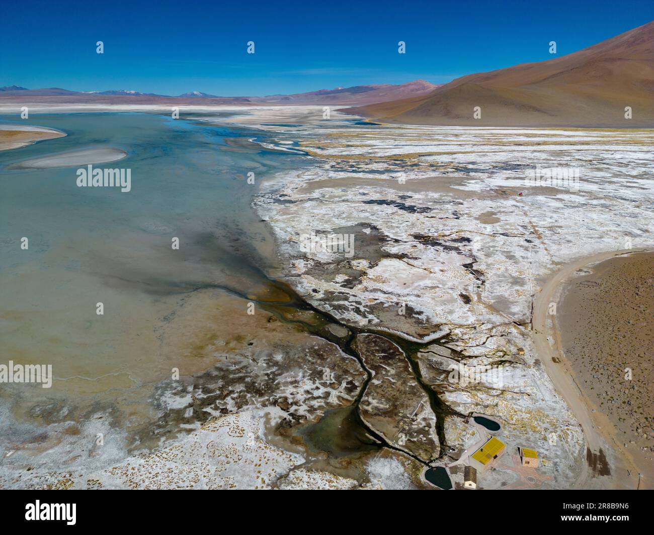 Aerial view of Laguna Chalviri, just one natural sight while traveling ...