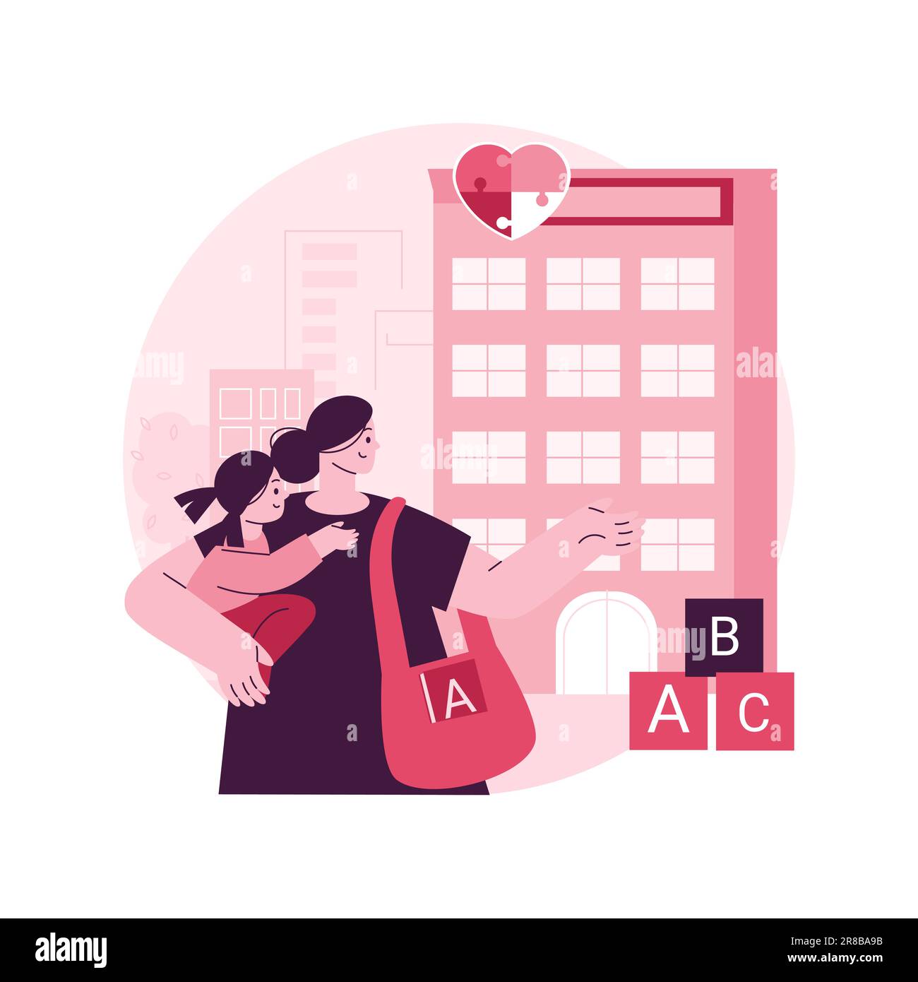 Autism center abstract concept vector illustration. Learning disability ...