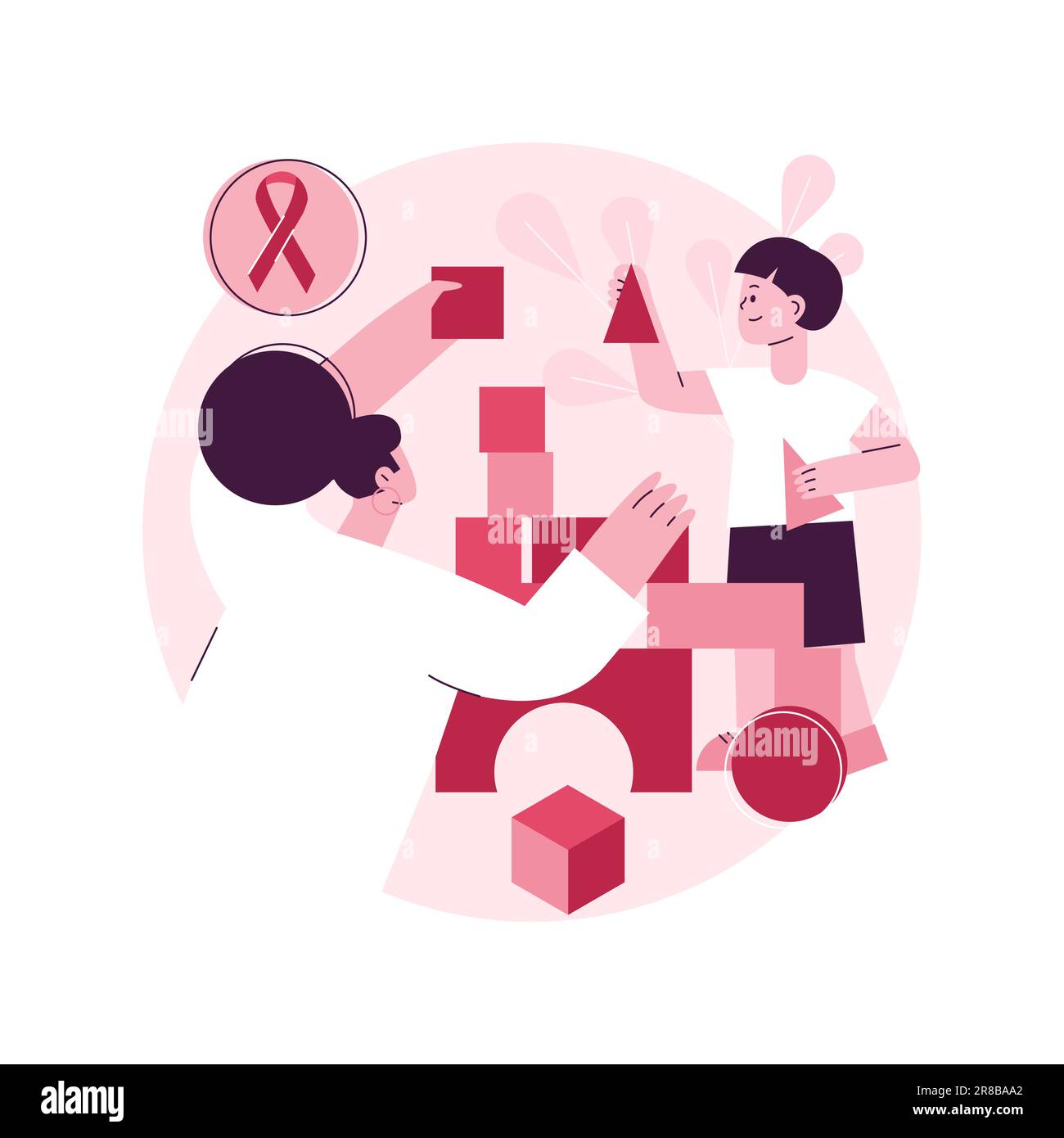 Autism treatment abstract concept vector illustration. Autism therapy ...