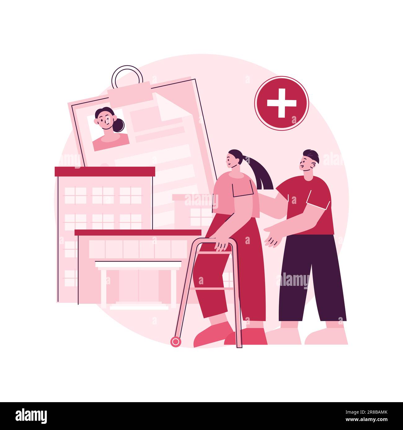 Rehabilitation Hospital Abstract Concept Vector Illustration Rehab