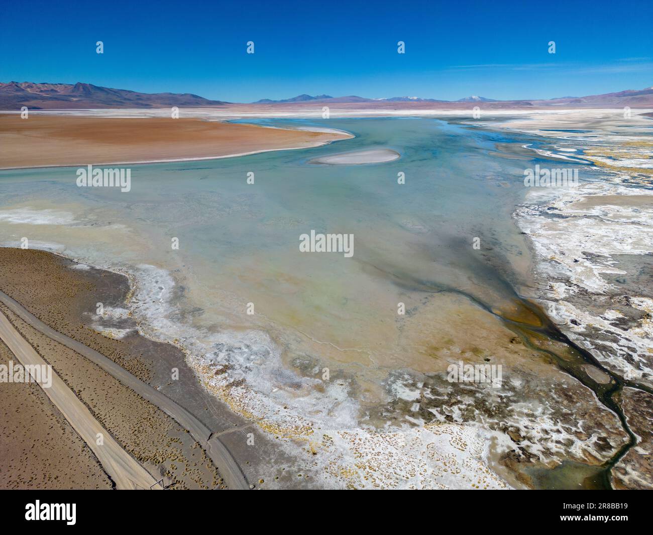 Aerial view of Laguna Chalviri, just one natural sight while traveling ...