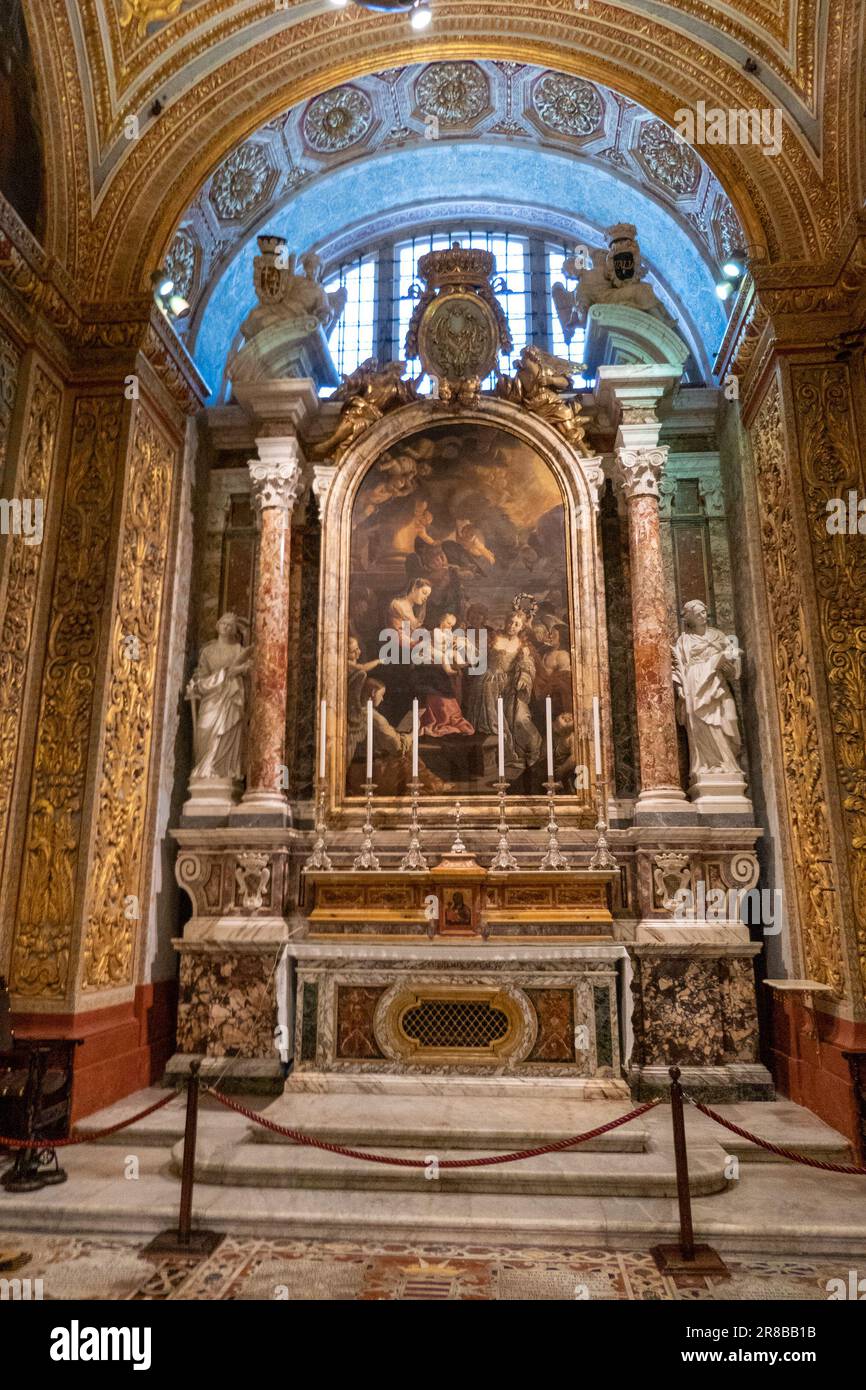 Valletta, Malta, May 4, 2023. The Mystical Marriage of Saint. Catherine ...
