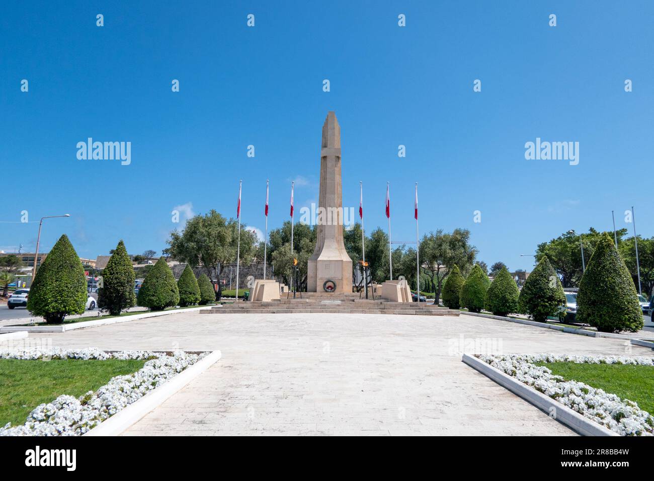 Valletta, Malta, 4 May 2023. The WWI and WWII Memorial in Floriana ...