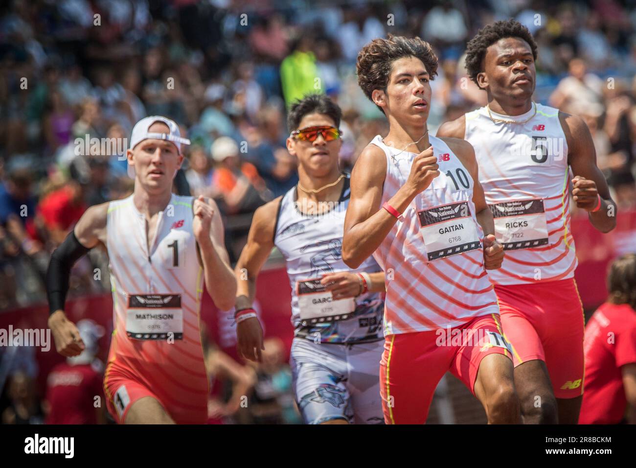 Philadelphia, Pennsylvania, USA. 18th June, 2023. Marcus Gaitan leads a ...