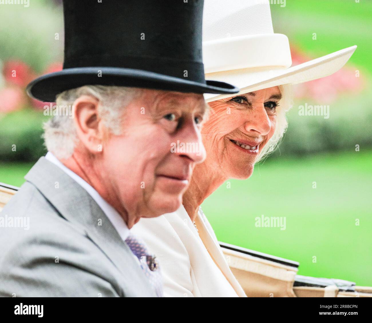 Ascot, Berkshire, UK. 20th June, 2023. King Charles and Queen Camilla ...