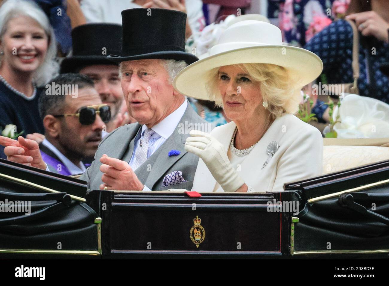 Ascot, Berkshire, UK. 20th June, 2023. King Charles and Queen Camilla ...