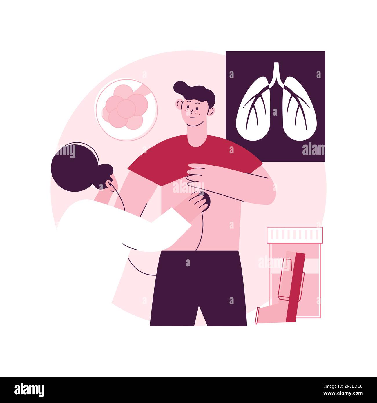 Chronic Obstructive Pulmonary Disease Abstract Concept Vector