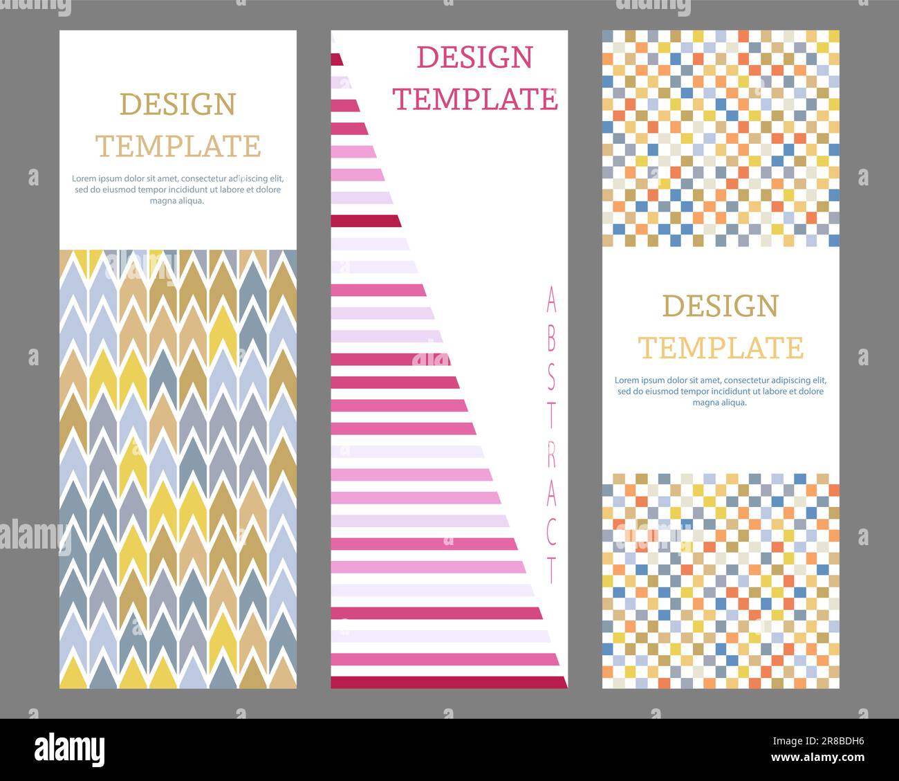 A set of abstract geometric design layouts. The idea for title pages ...