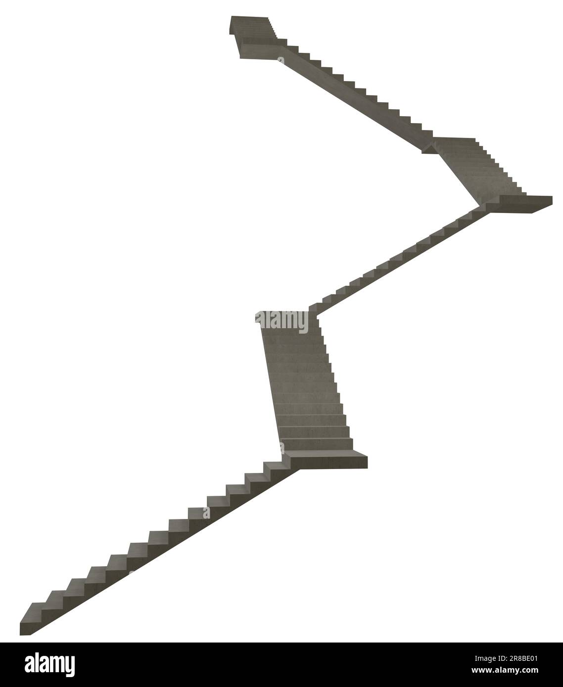 White staircase Cut Out Stock Images & Pictures - Alamy