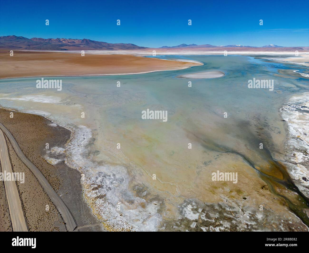 Aerial view of Laguna Chalviri, just one natural sight while traveling ...