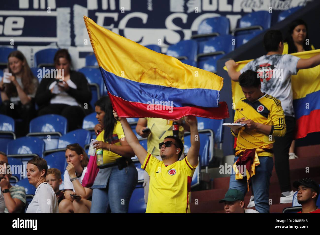 Germany colombia friendly flag hi-res stock photography and images - Alamy