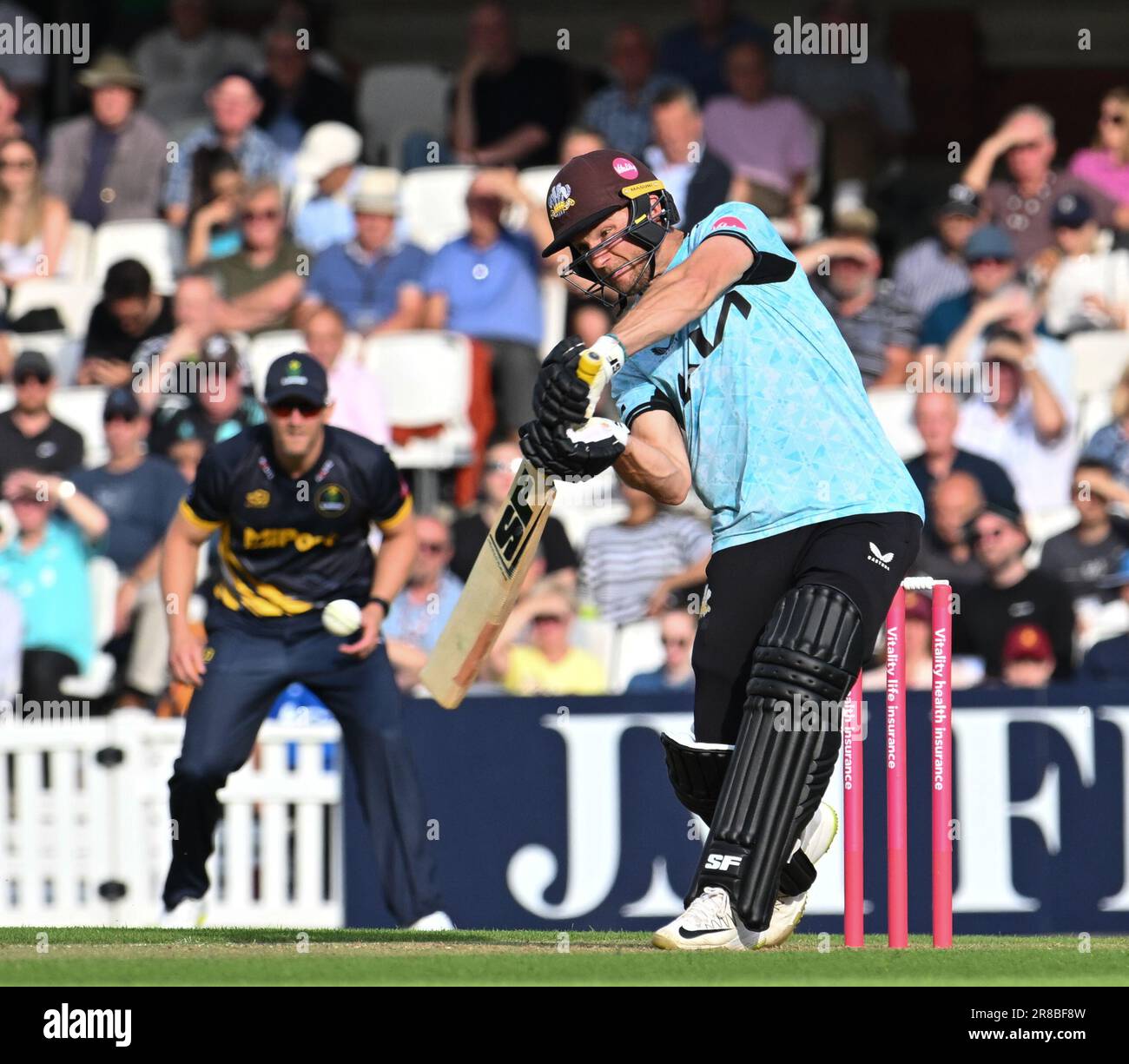 Oval, England. 26 May, 2023. Pictures left to right, Laurie Evans of ...