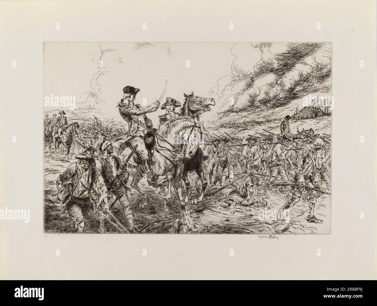Washington and Lee at Monmouth (from the portfolio "The Bicentennial ...