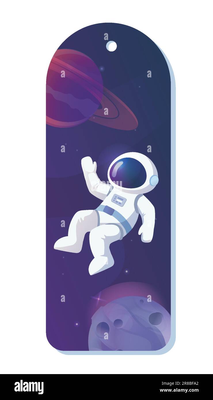 Space bookmark with rocket concept Stock Vector Image & Art - Alamy
