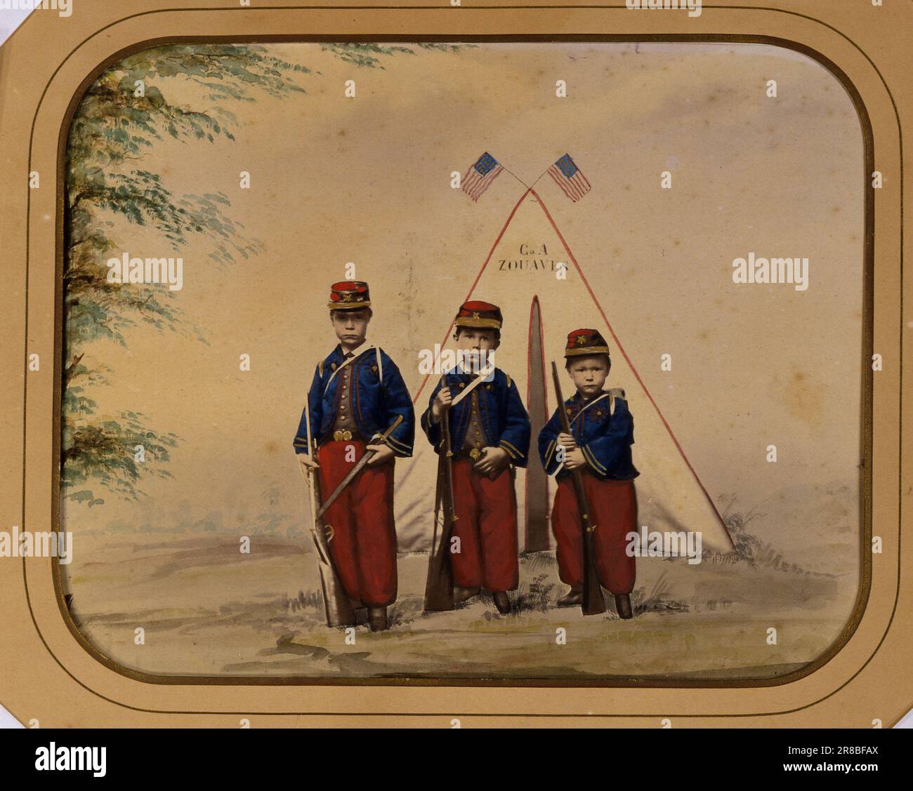 Zouave boys hi-res stock photography and images - Alamy