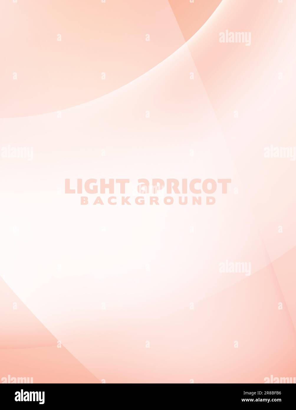 Abstract light apricot minimal background with rounded translucent shapes. Vertical vector ...
