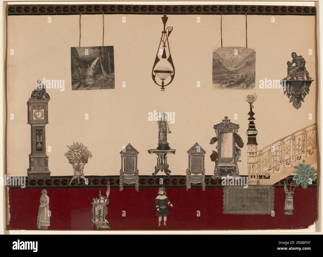 Untitled (Victorian Collage) 1880-1890 by Unidentified, active 1880-1890 Stock Photo - Alamy