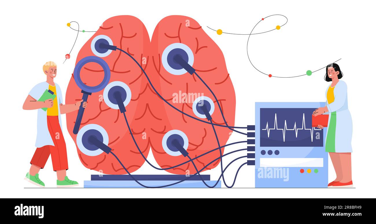 Doctors conducting brain research concept Stock Vector Image & Art - Alamy