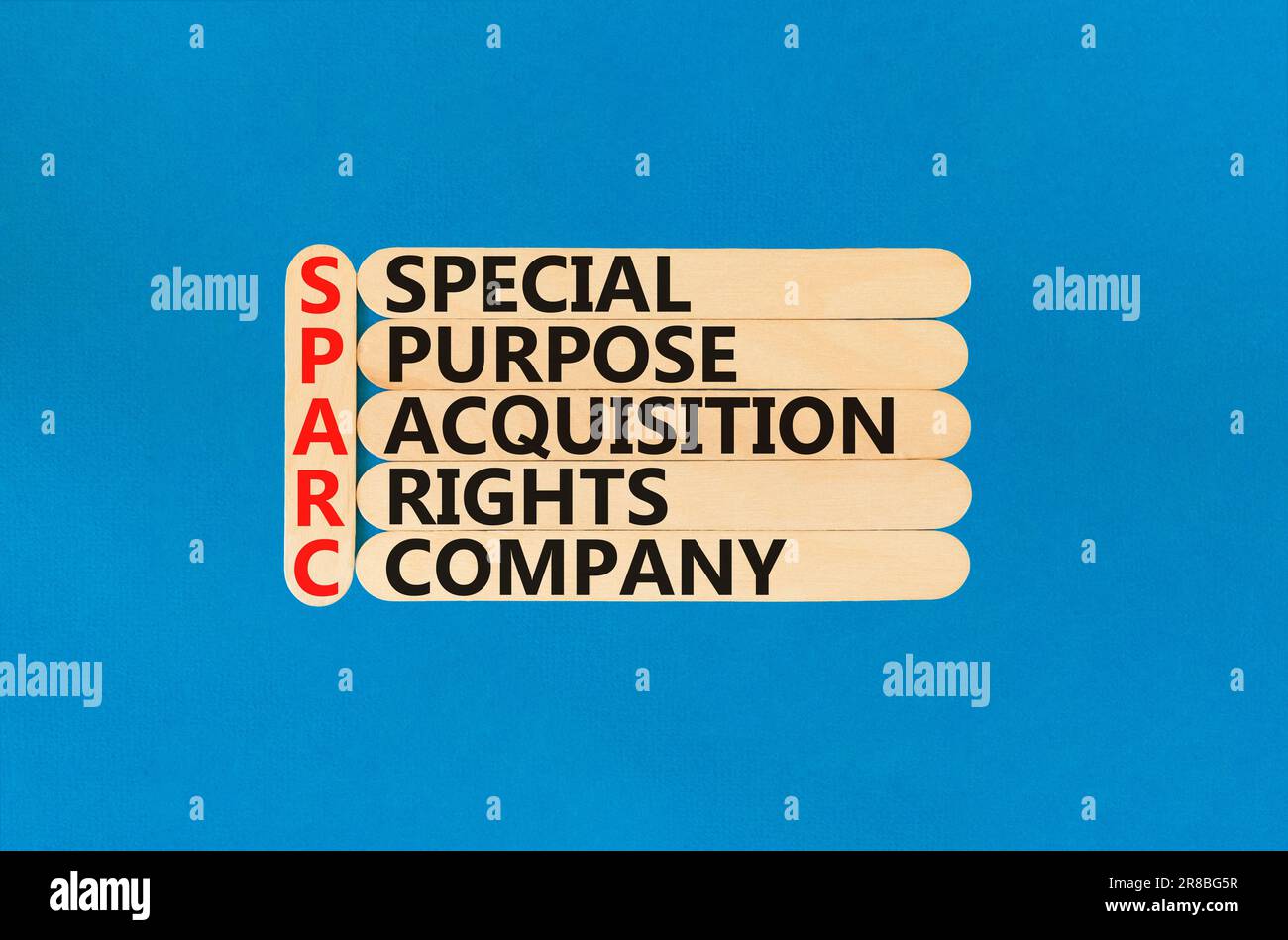 SPARC special purpose acquisition company symbol. Concept words SPARC ...