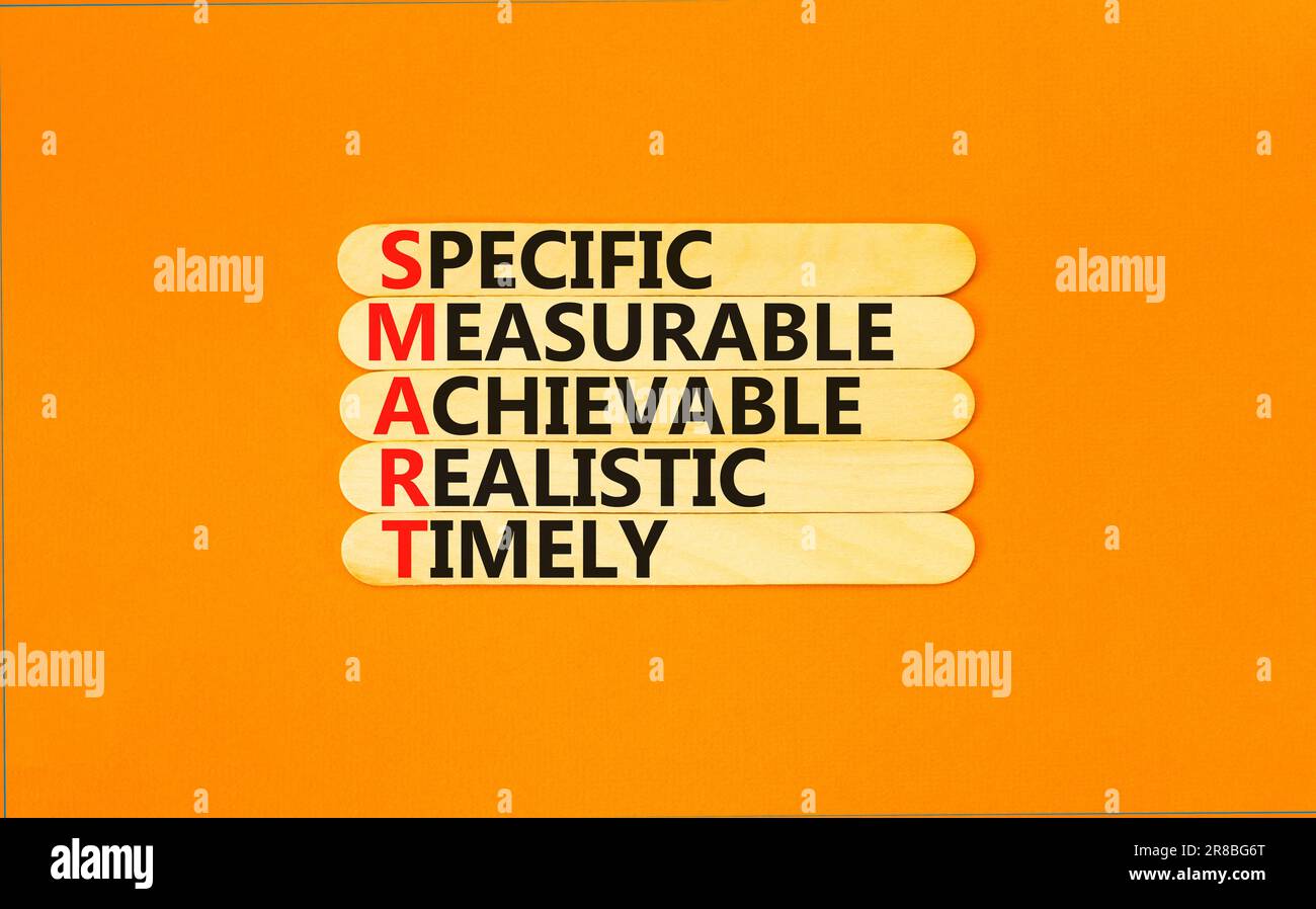 SMART symbol. Concept words SMART specific measurable achievable ...