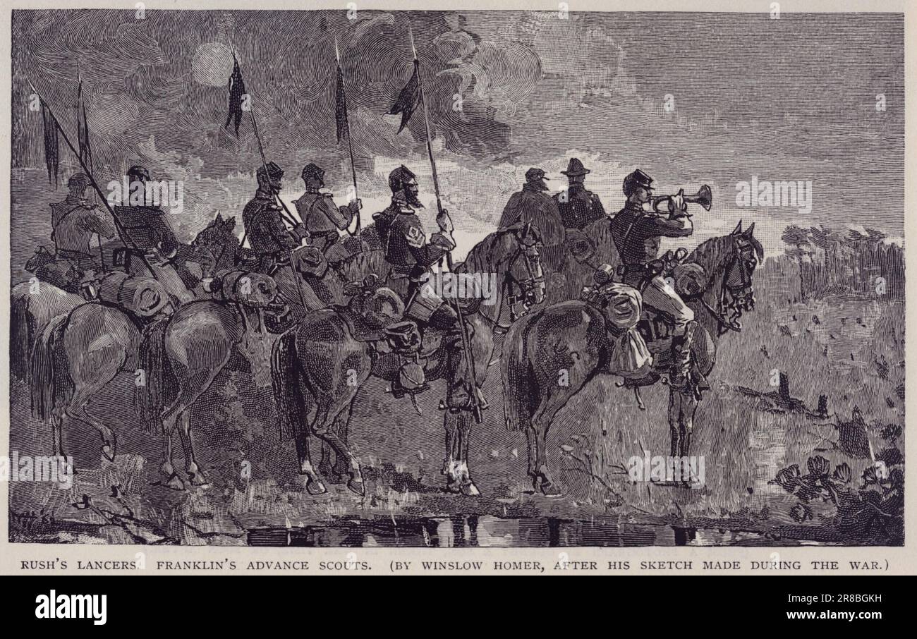 Rush's Lancers. Franklin's Advance Scouts, from The Century Magazine ...